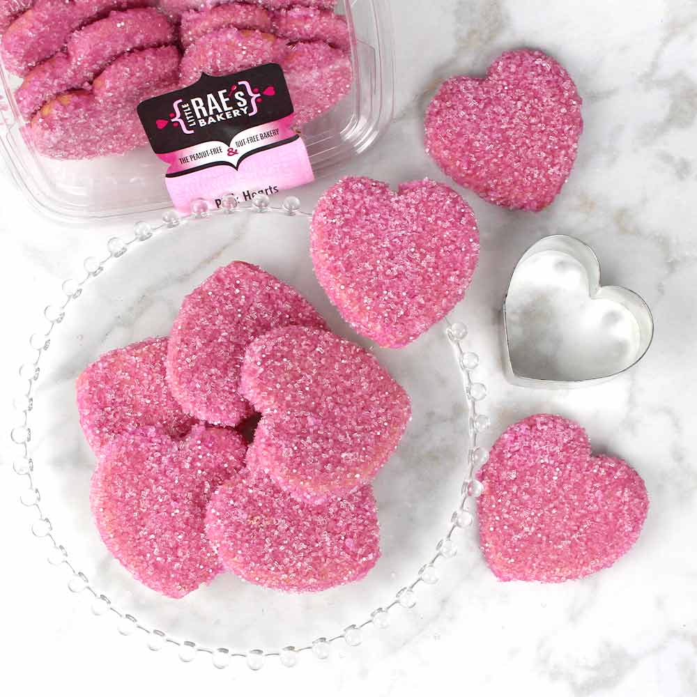 Little Rae's Bakery Pink Heart Shortbread Cookies | Full Circle