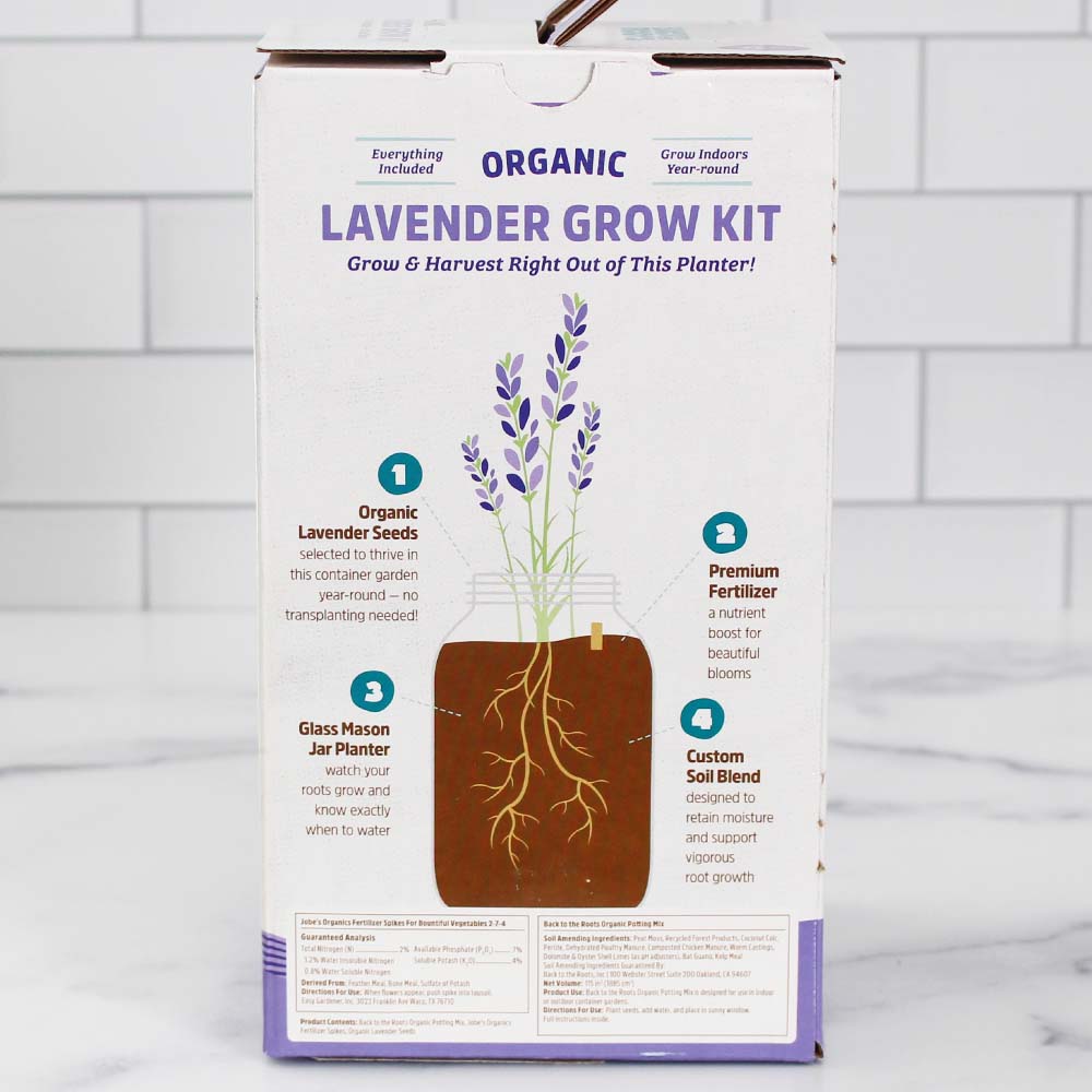 Back To The Roots Organic Windowsill Lavender Planter | Full Circle