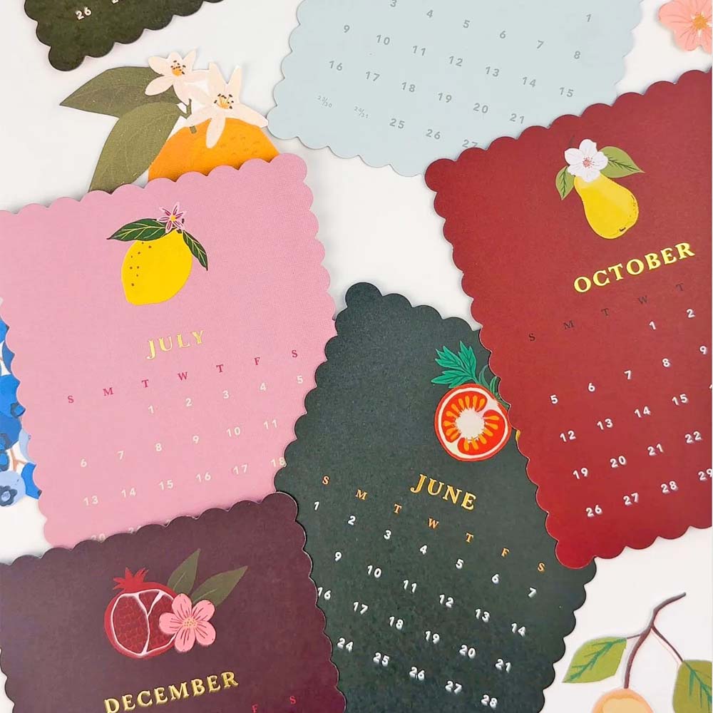 Paper Farm Press 2025 Farm Fresh Scalloped Desk Calendar | Full Circle